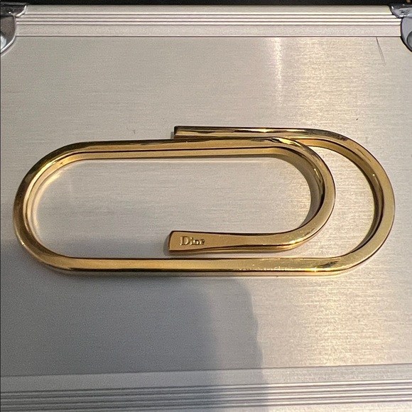 Dior | Accessories | Dior Gold Plated Money Clip | Poshmark